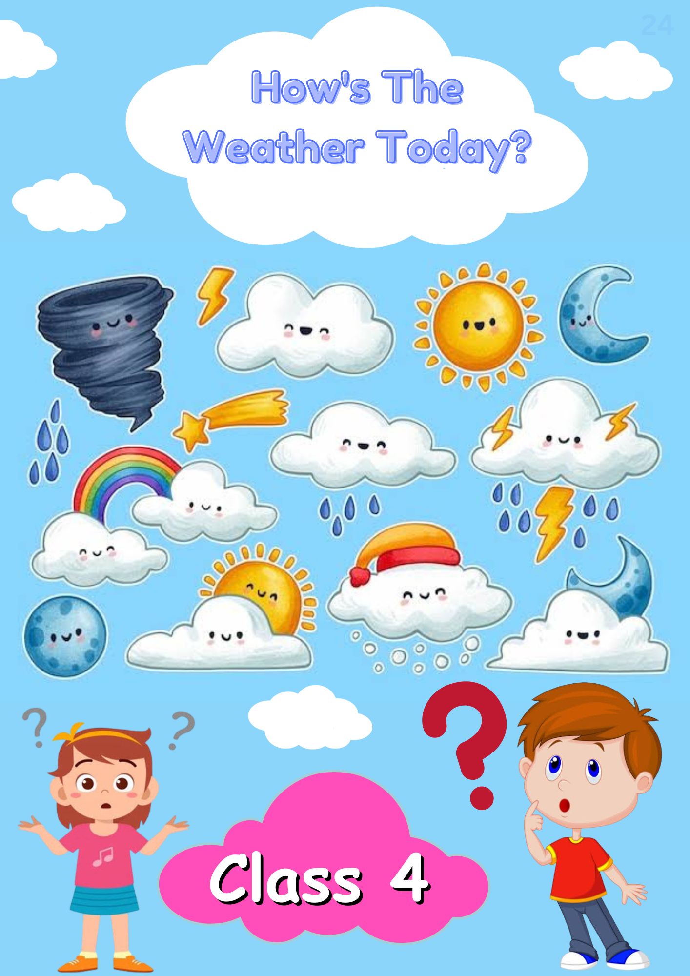 How's The Weather Today Class 4 EVS Workbook - Brainiac Worksheets